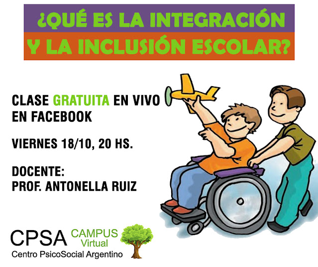 Seminario gratuito: ¿QUÉ ES LA INTEGRACIÓN Y LA INCLUSIÓN ESCOLAR ...